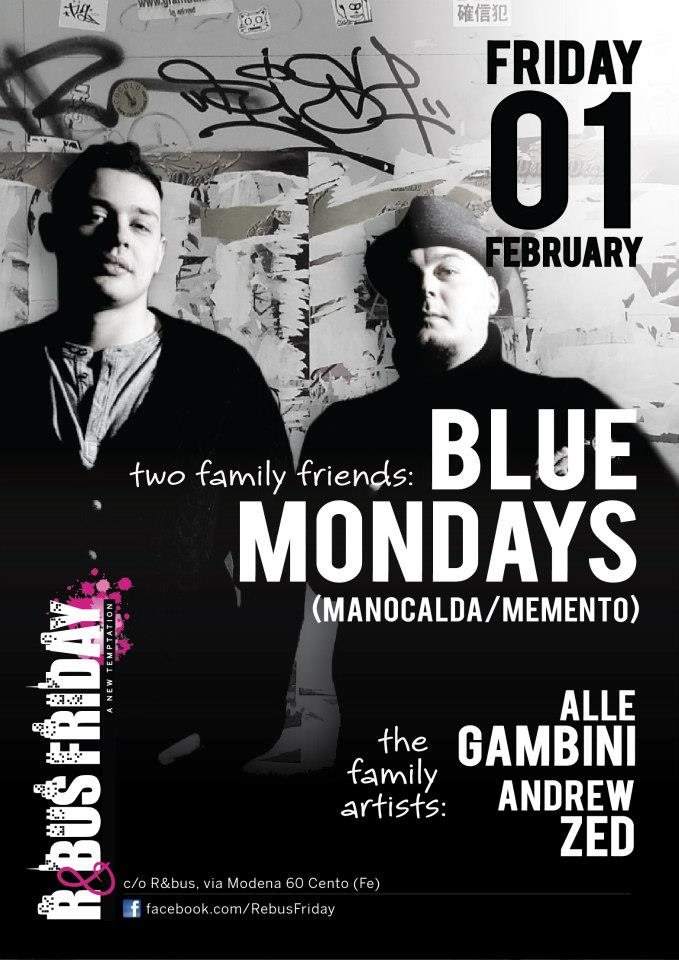Blue Mondays, Alle Gambini & Andrew Zed bei Rebus, Bologna
