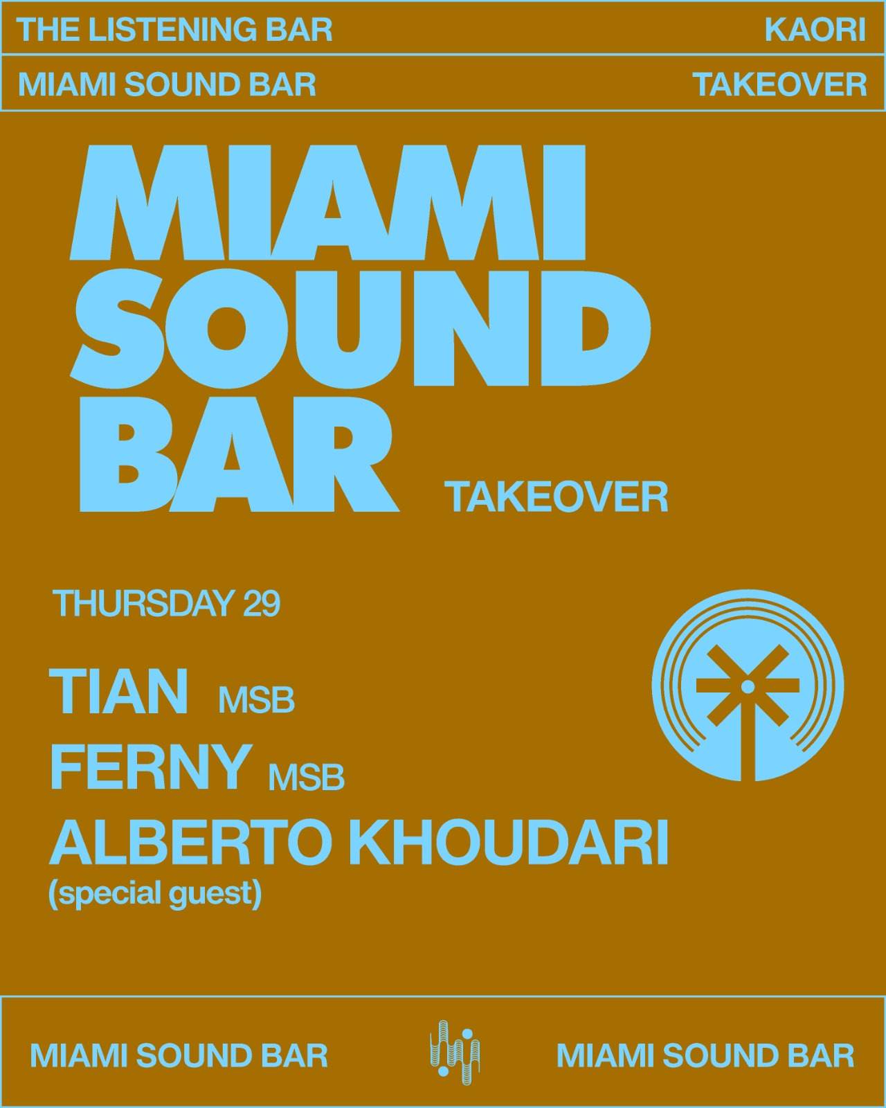 Miami Sound Bar Takeover at Kaori Miami, Miami