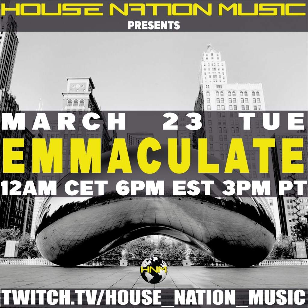 Emmaculate Live on House Nation Music en Livestream,