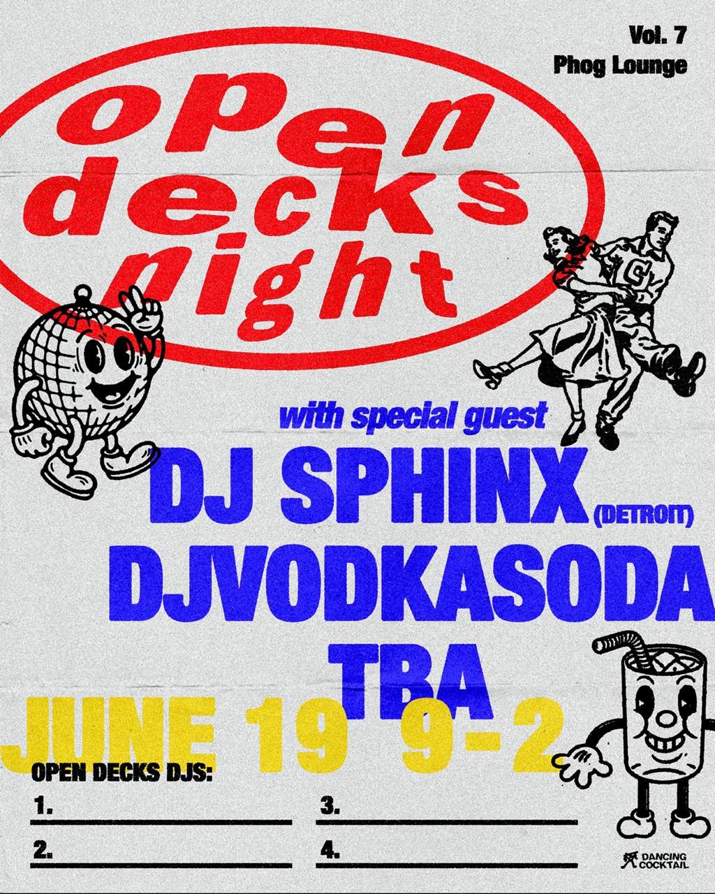 OPEN DECKS NIGHT en Phog Lounge, Windsor