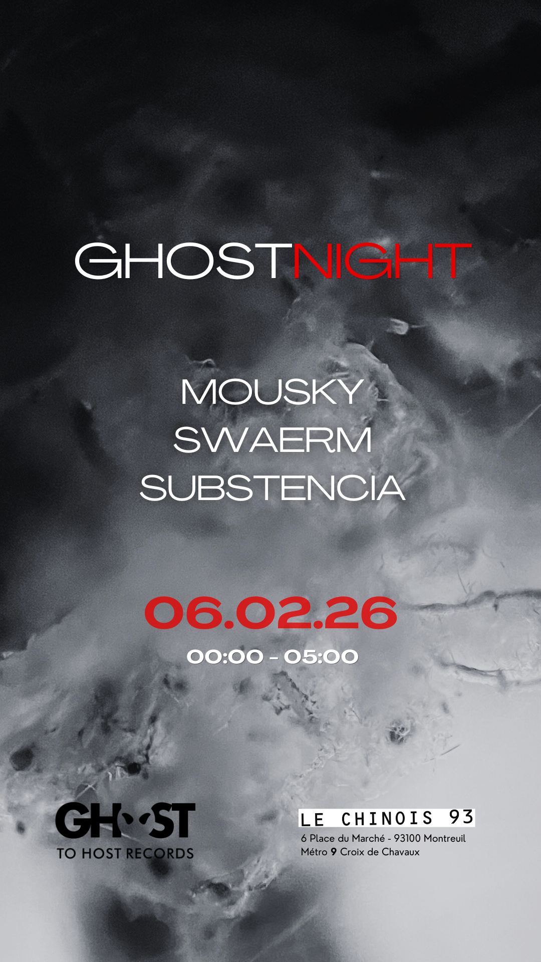 Ghost Night 4 Years - Substencia, Swaerm, Mousky at Le Chinois, Paris ...