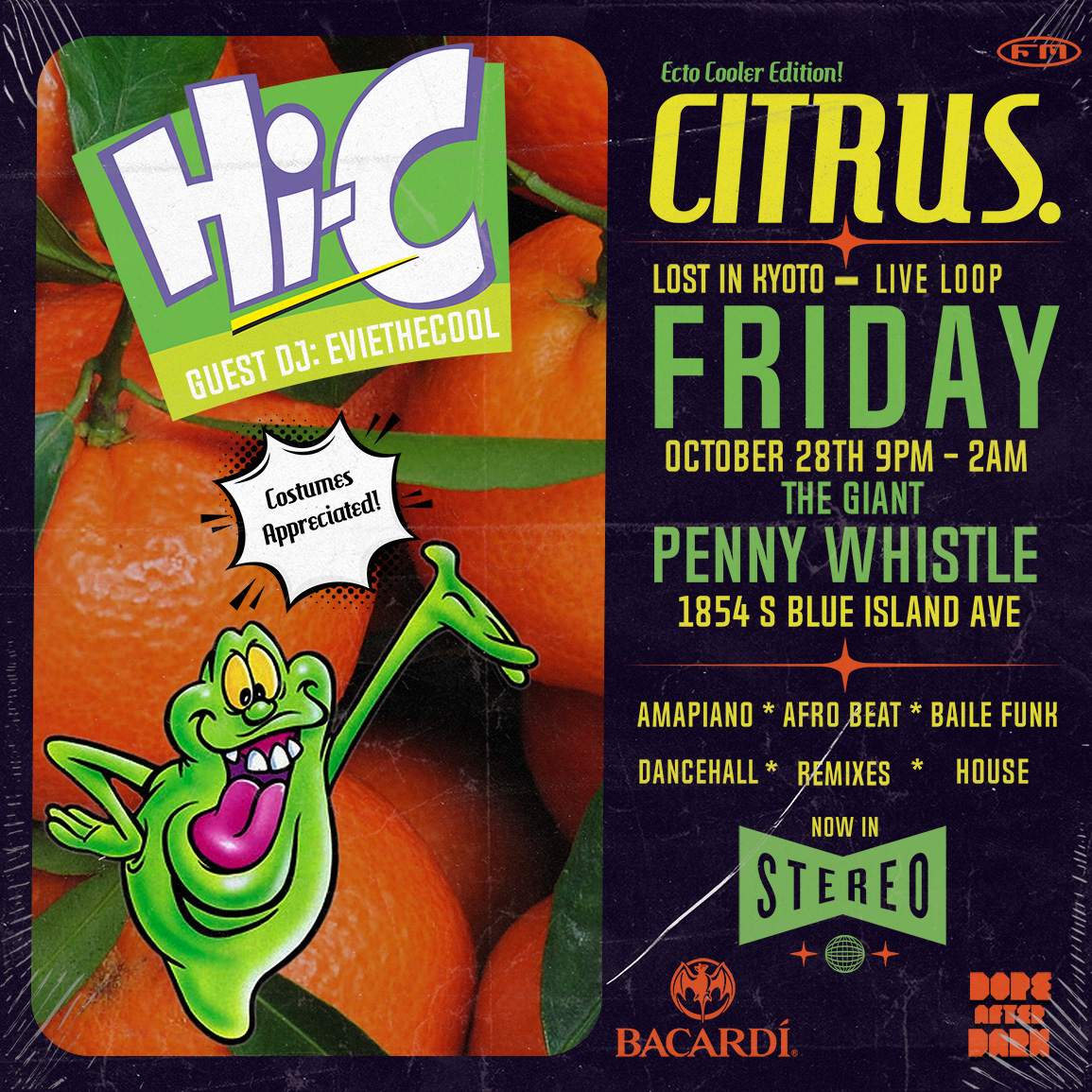 Citrus FM: Ecto Cooler Edition at The Giant Penny Whistle, Chicago
