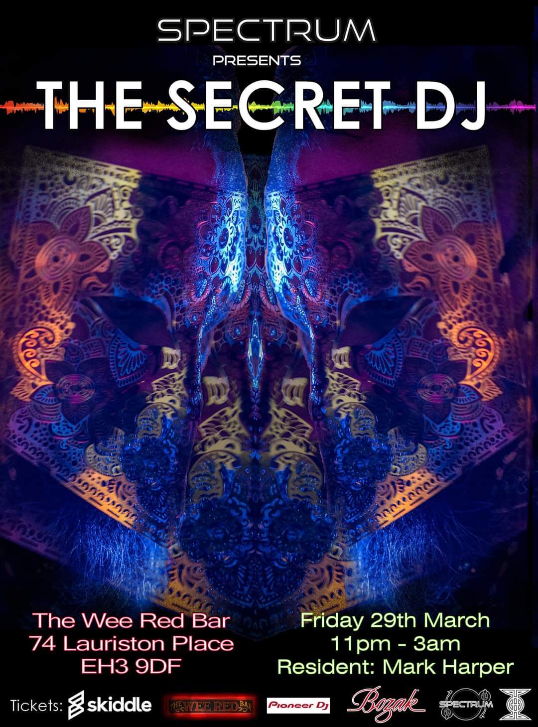 Spectrum presents The Secret DJ at The Wee Red Bar, Edinburgh