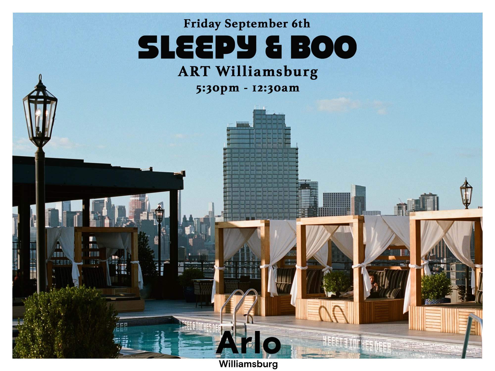 Sleepy & Boo open-to-close rooftop set at Arlo Williamsburg, New York City