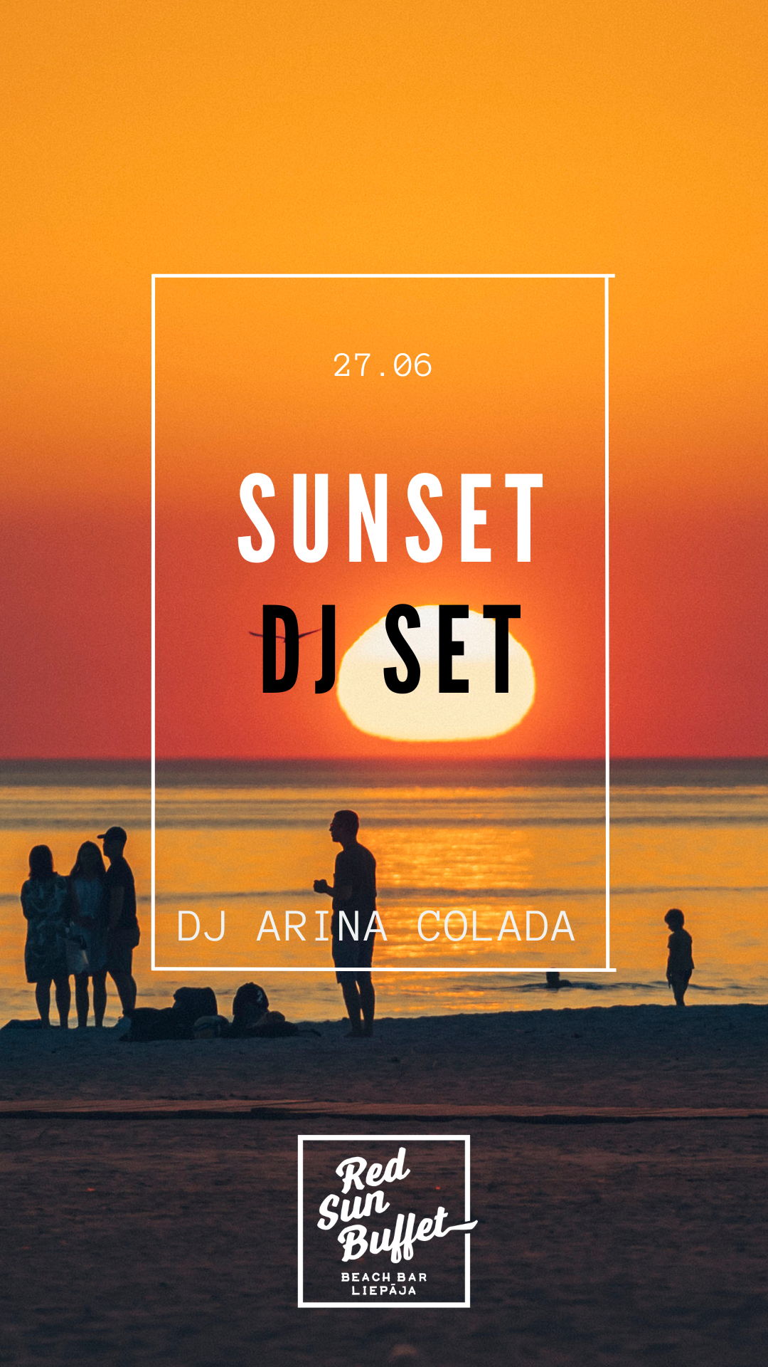 Sunset Dj Set - Dj Arina Colada en TBA - Red Sun Buffet, Liepāja, Letonia