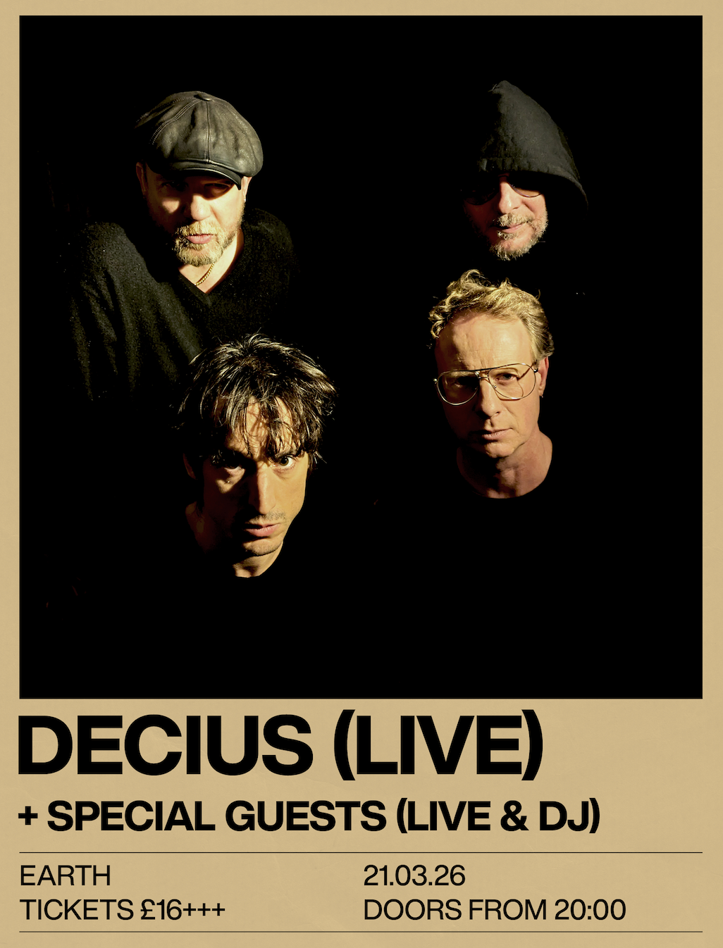 Decius (Live), Dame Area (Live), Special Guests Tba at EartH, London ...