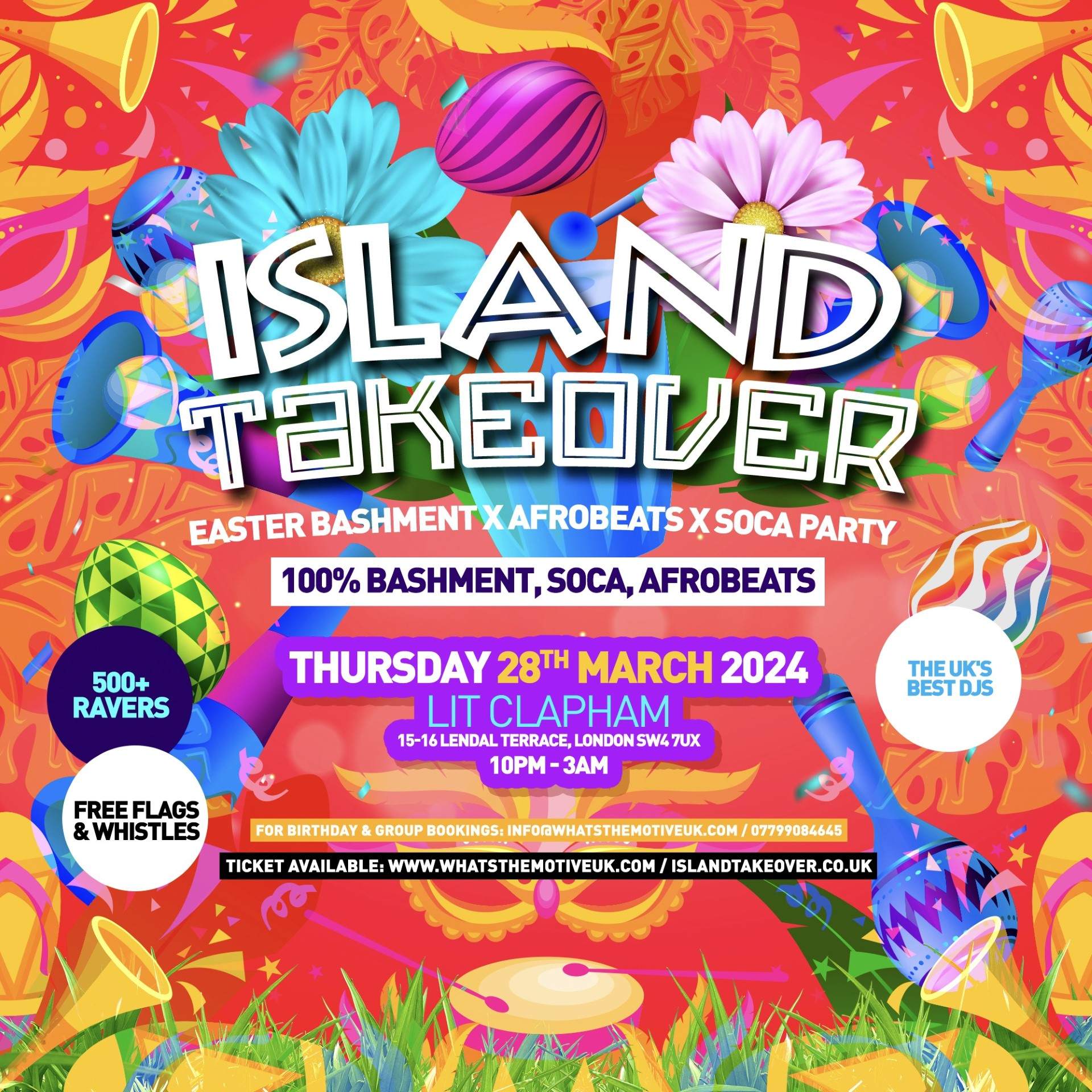 ISLAND TAKEOVER - Easter Bank Holiday Takeover at Lit, London
