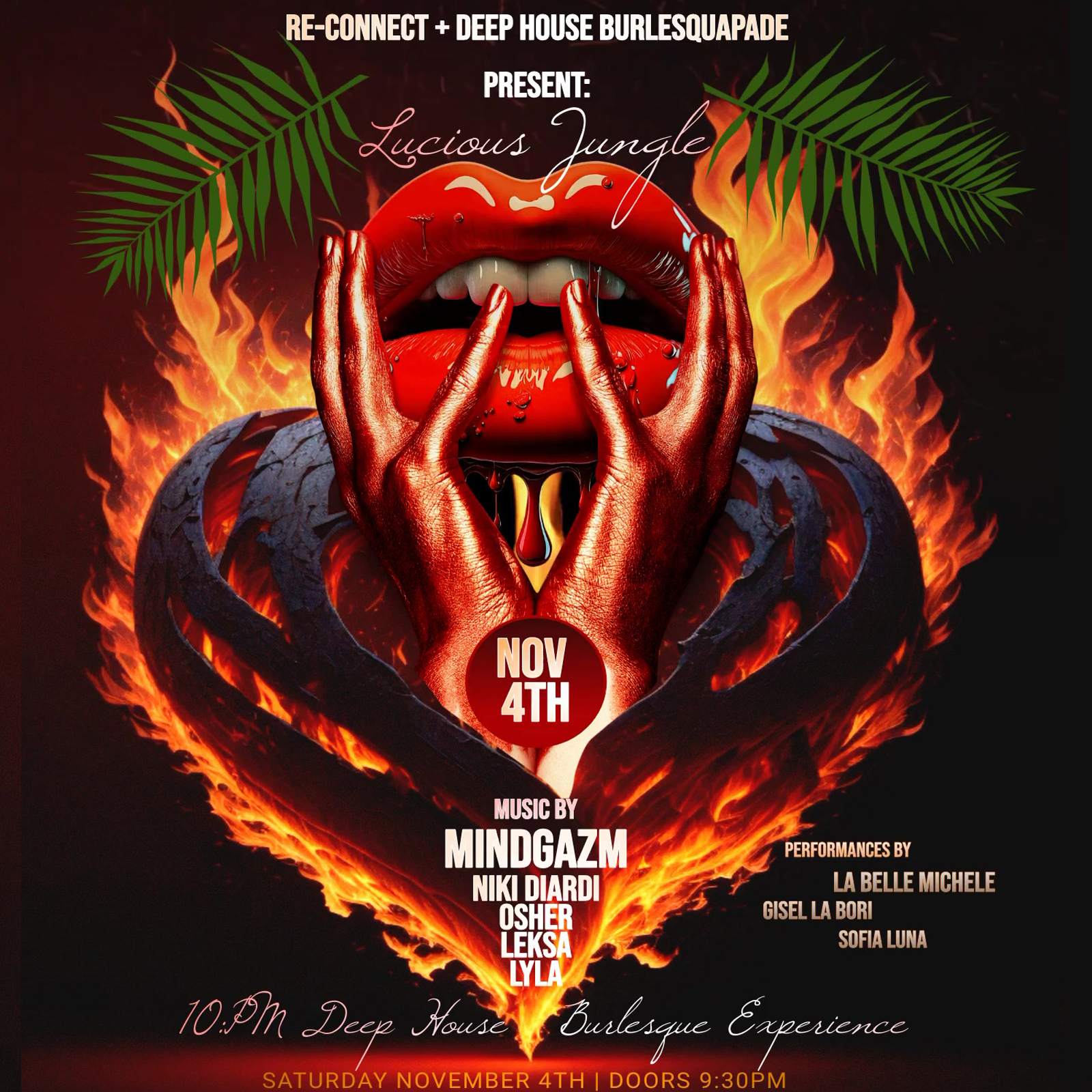 Re-Connect + Deep House Burlesquapade present: Lucious Jungle at TBA, Miami