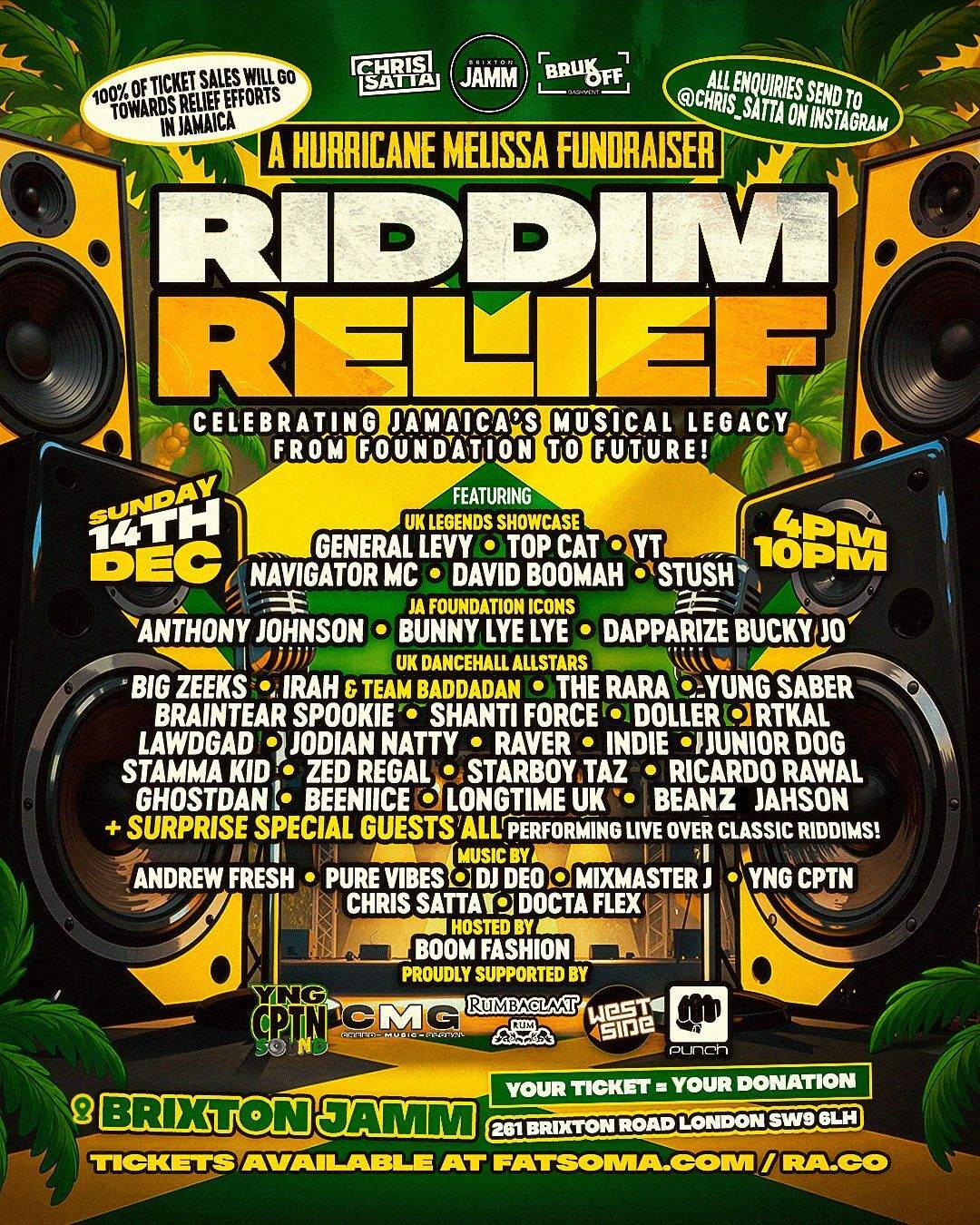 Riddim Relief - Jamaica Fundraiser Ft. General Levy, IRAH, Big Zeeks ...