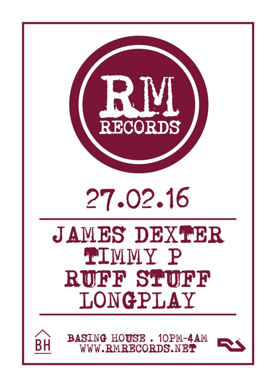RM Records ft: James Dexter , Timmy P , Ruff Stuff & Longplay at Basing ...