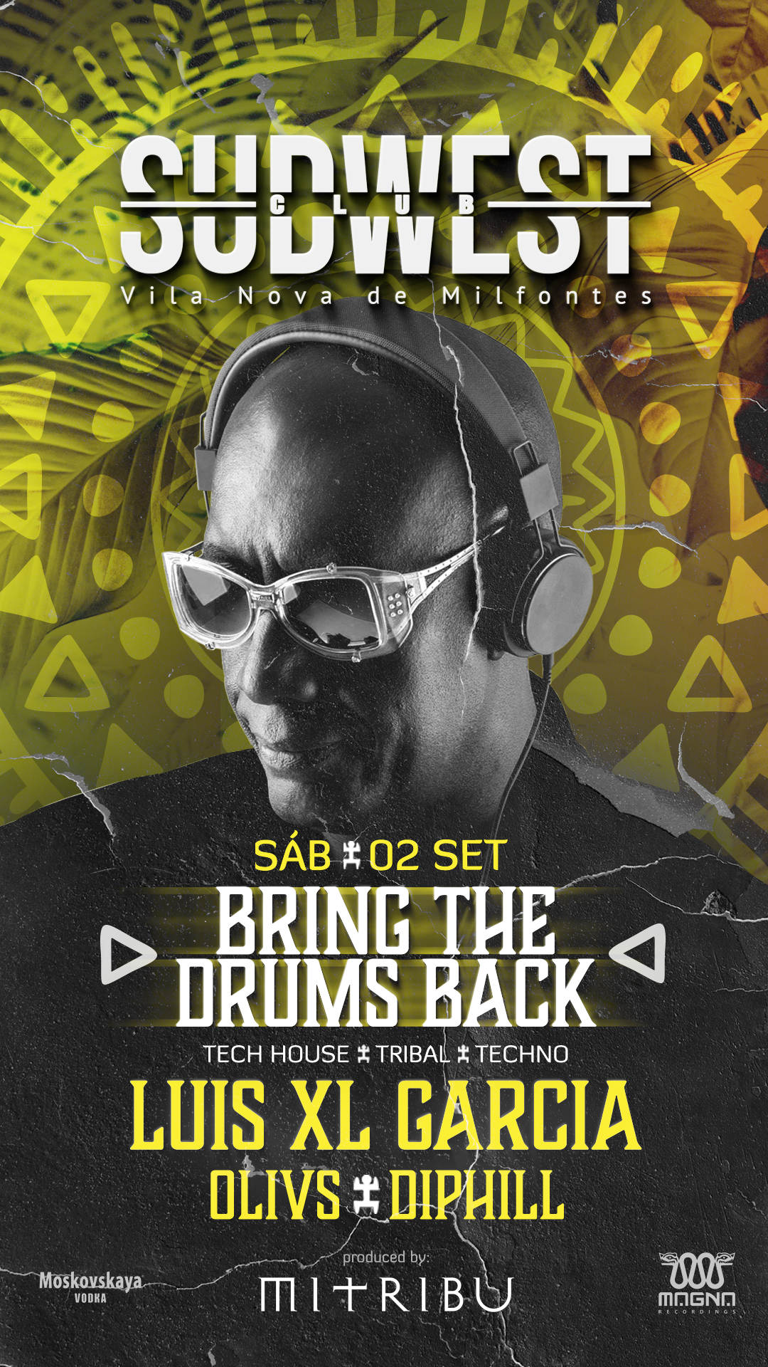 BRING THE DRUMS BACK - LUIS XL GARCIA at Sudwest Club, アルガルヴェ