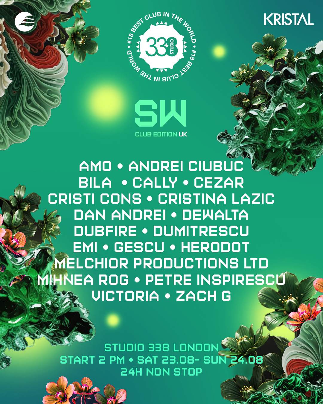 Sunwaves - UK Club Edition 24hr Takeover at Studio 338, London