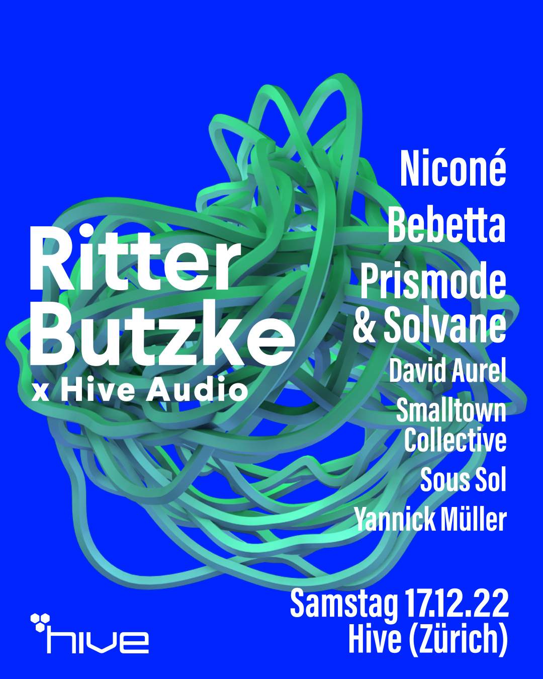 Ritter Butzke X Hive Audio at Hive Club, Zurich
