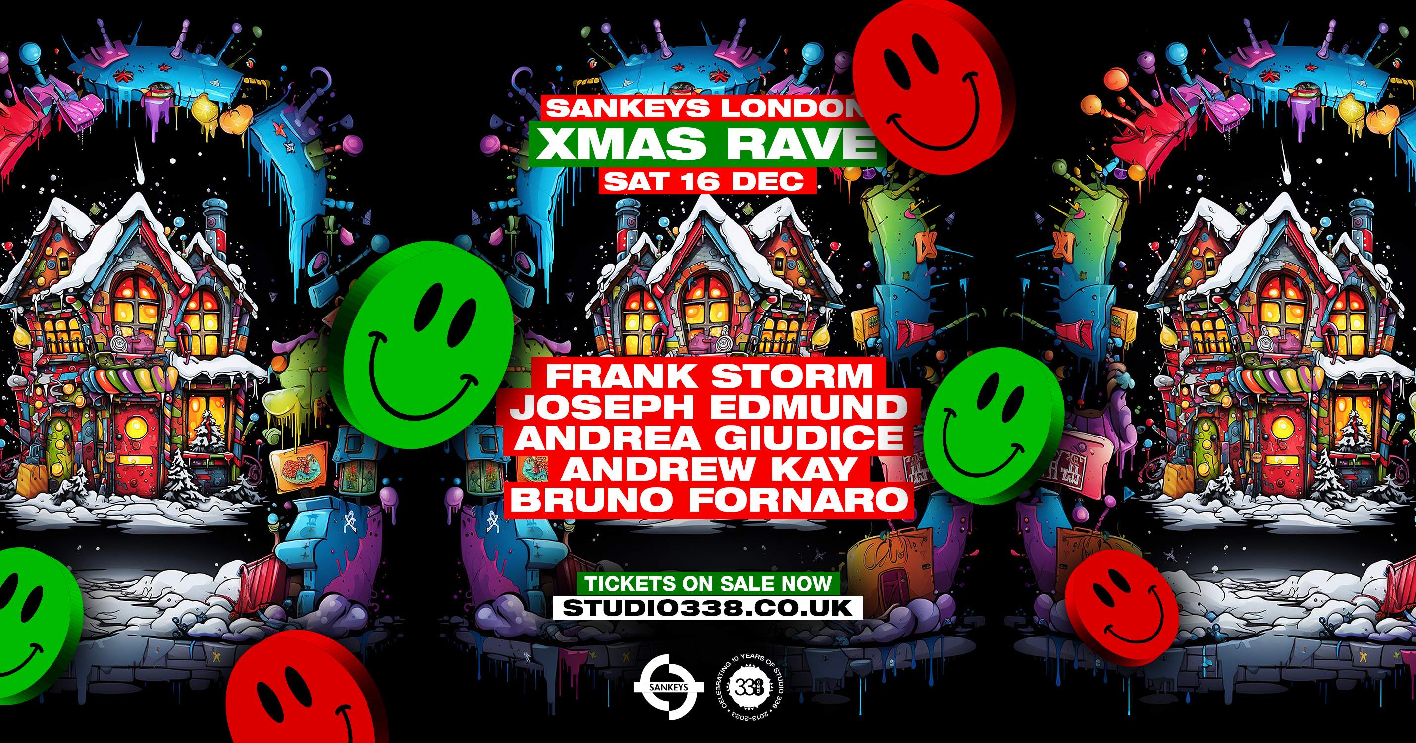 Sankeys London Xmas Rave at Studio 338, London