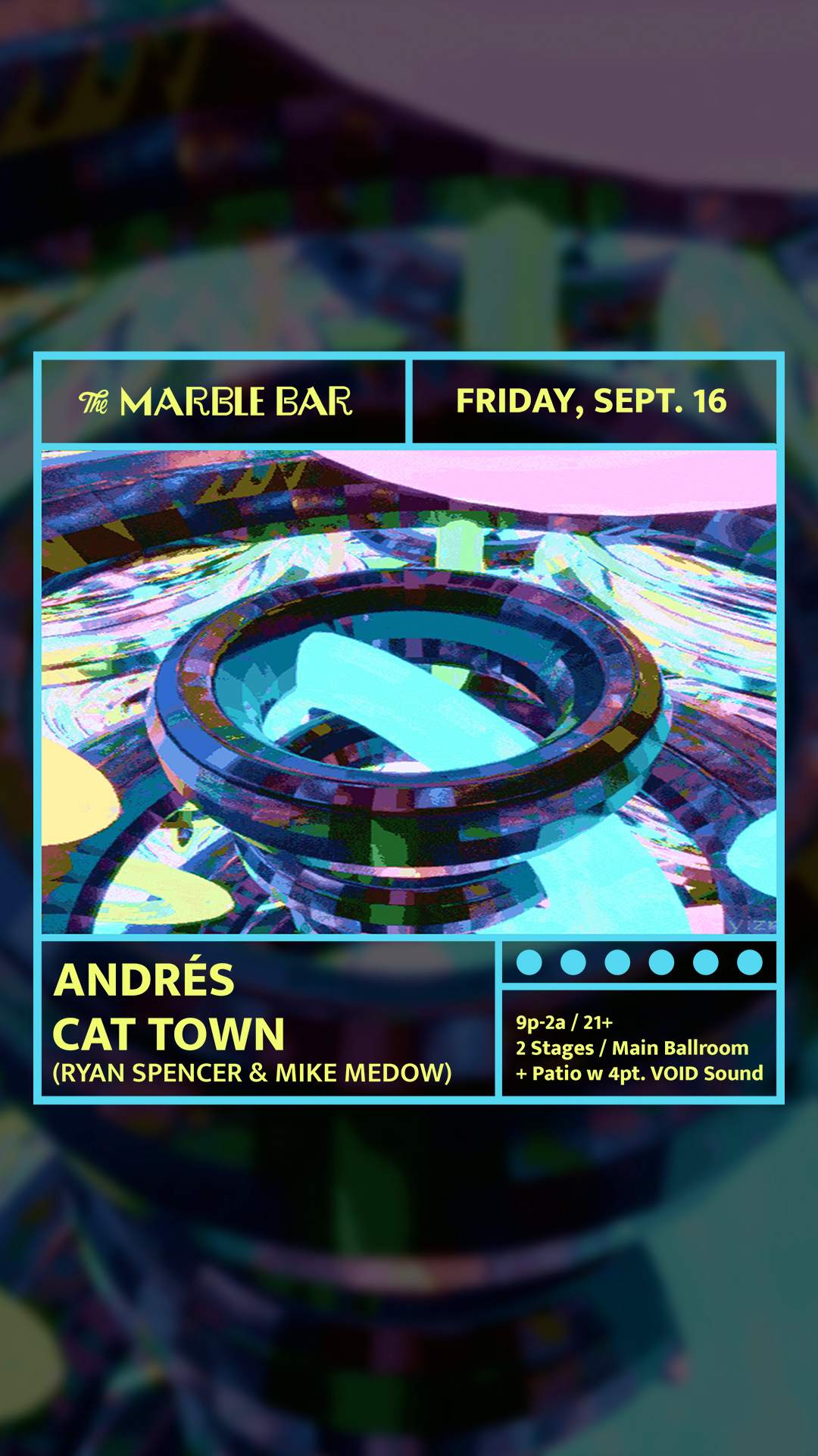 Marble Bar presents: Andrés / Cat Town (Ryan Spencer & Mike Medow) at ...