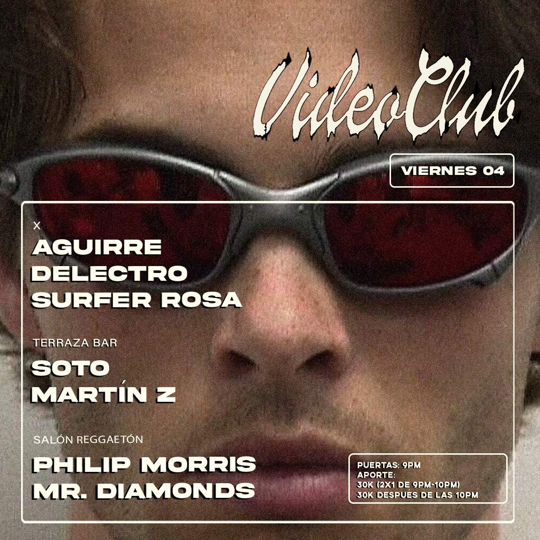 Aguirre / Delectro / Surfer Rosa / Soto / Martín Z at Video Club, Bogotá