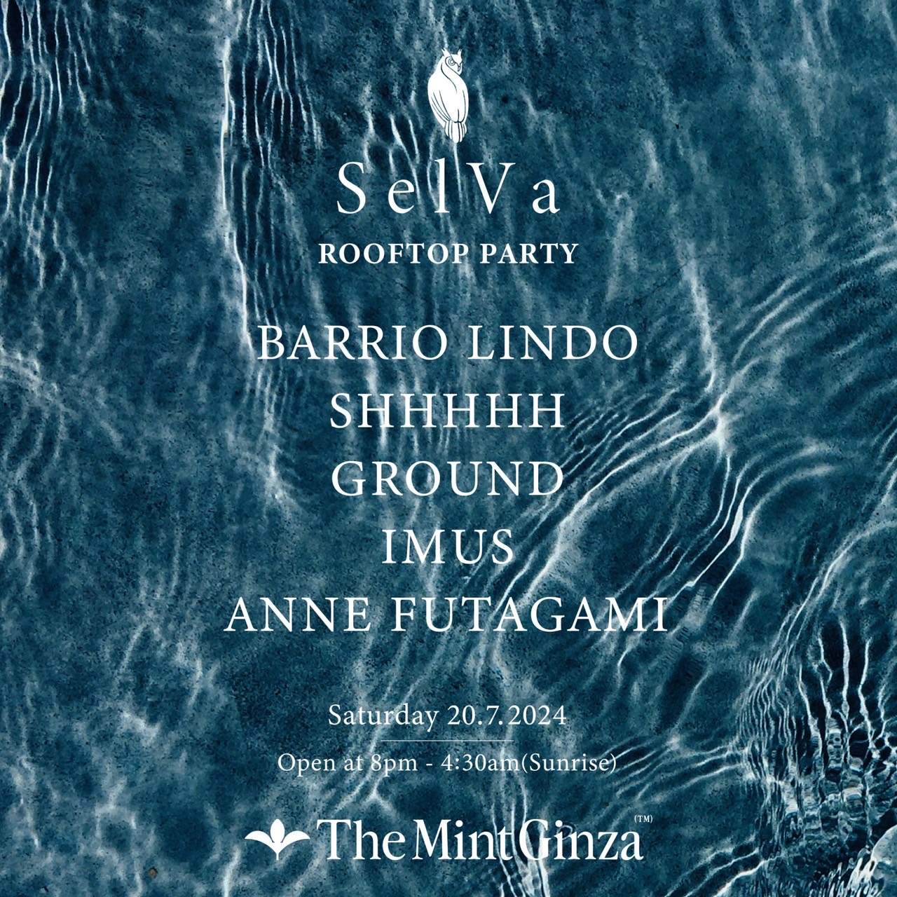 SelVa Rooftop party at The Mint Ginza | Rooftop Cafe & Bar, Tokyo