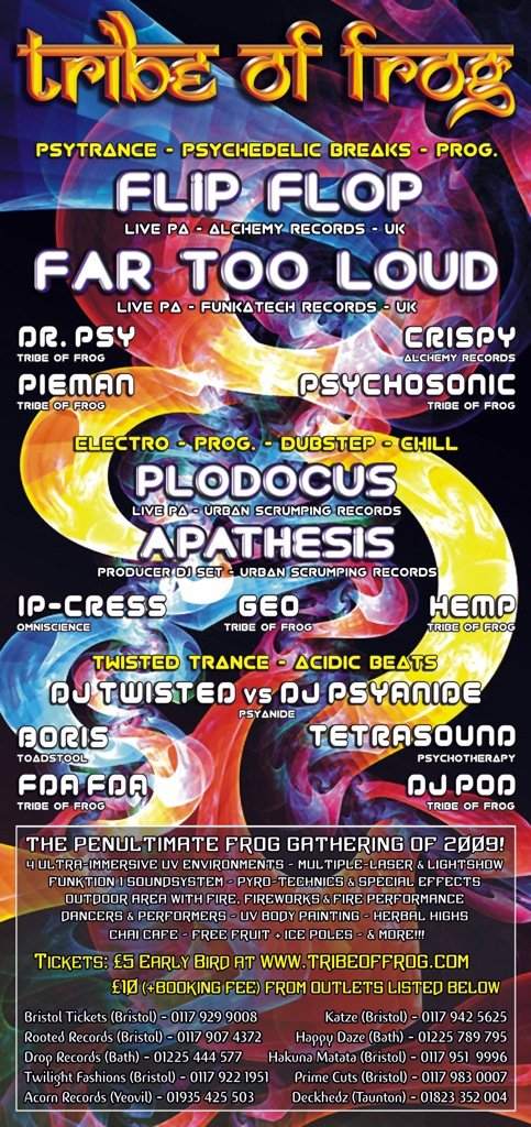 Tribe Of Frog, Far Too Loud, Flip Flop at Lakota, Bristol