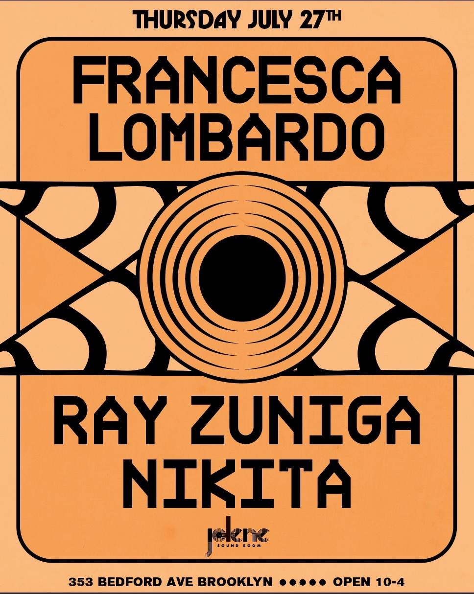 Francesca Lombardo, Ray Zuniga & Nikita at Jolene Sound Room Brooklyn ...