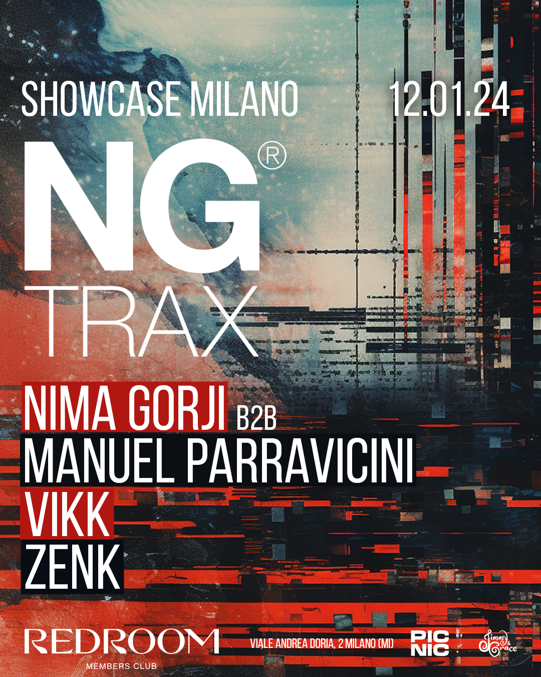 NG TRAX Showcase Milano - Nima Gorji b2b Manuel Parravicini, Zenk, Vikk ...