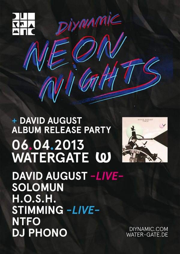 Diynamic Neon Night: David August Album Release Party at Watergate, Berlin