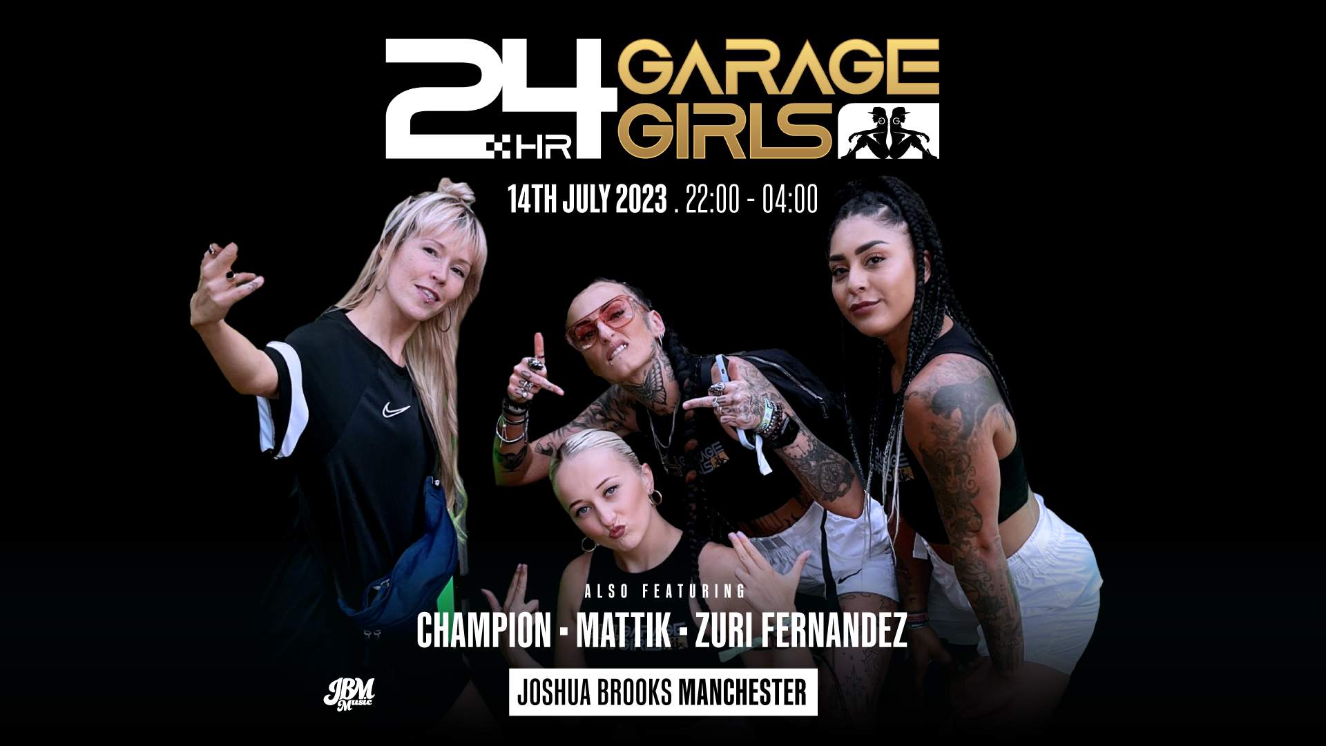 24 Hour Garage Girls & Friends at Joshua Brooks, Manchester