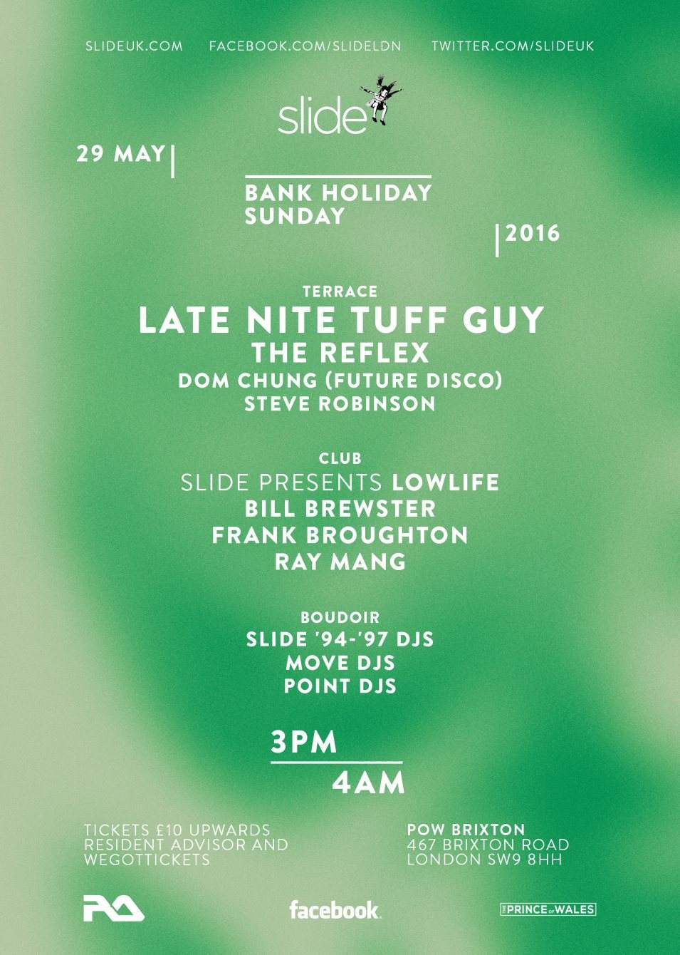 Slide with Late Nite Tuff Guy, Low Life & The Reflex at The Prince of ...