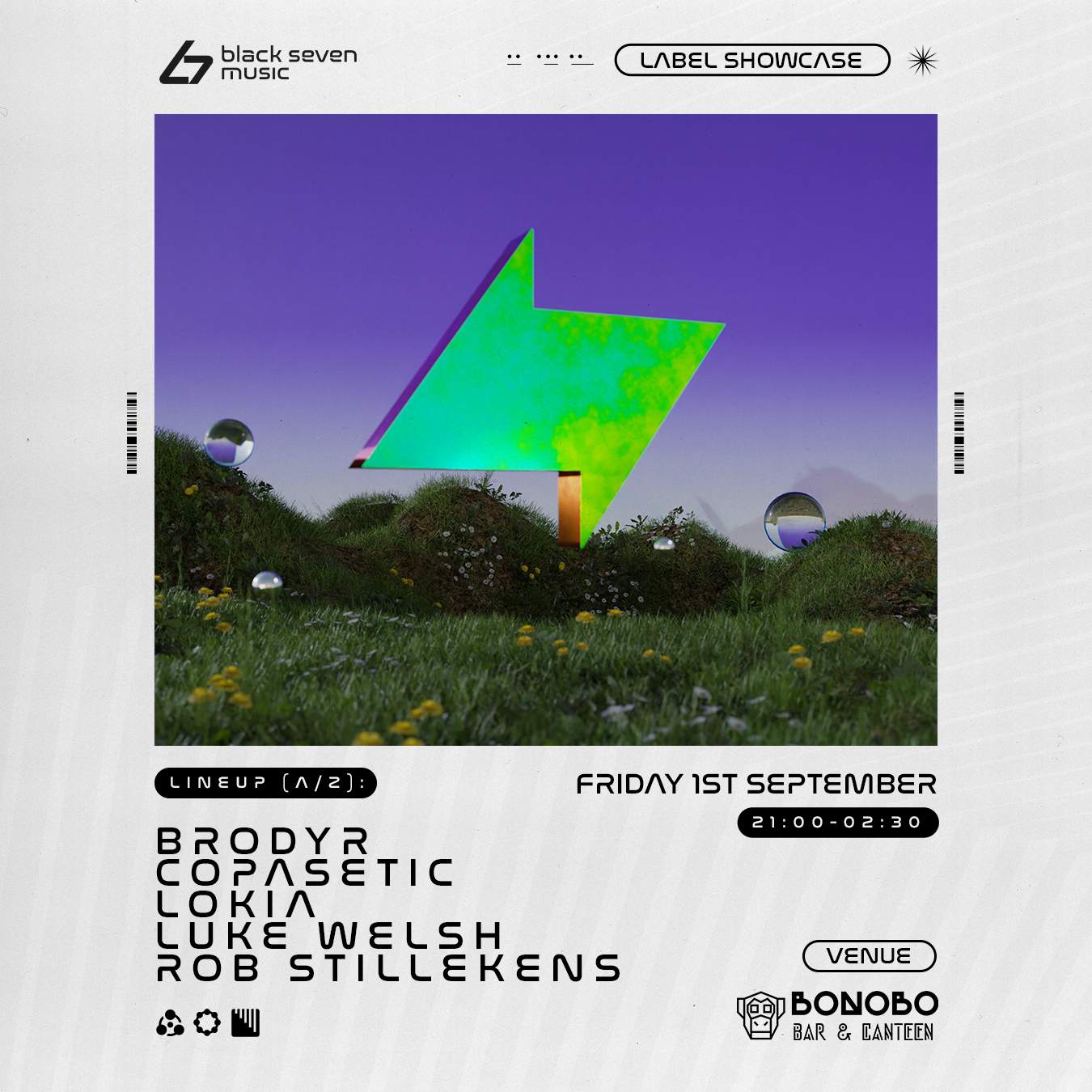 Black Seven Label Showcase en Bonobo Bar, North