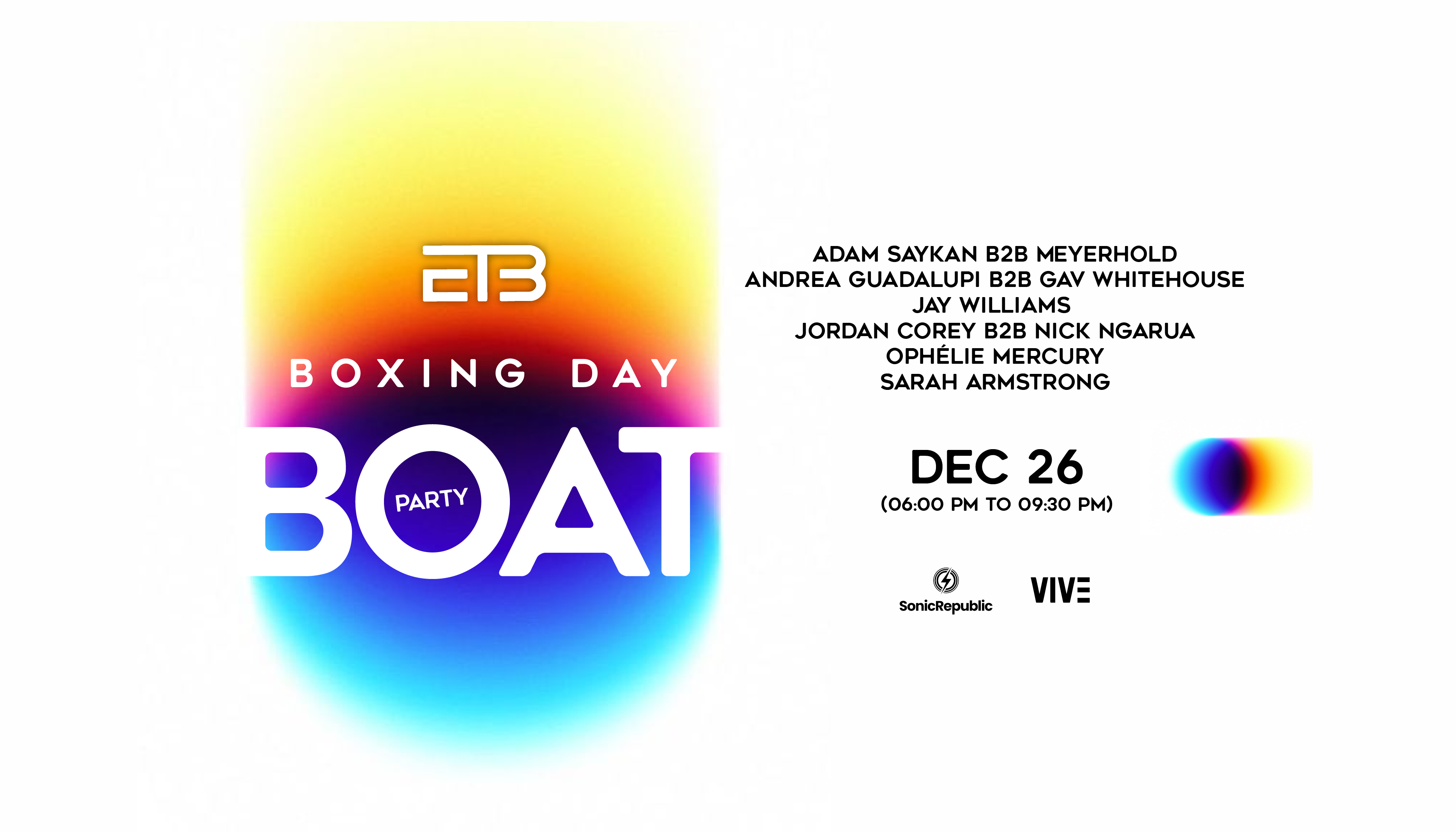 Eat The Beat: Boxing Day Boat Party at TBA - DOCKLANDS, Victoria