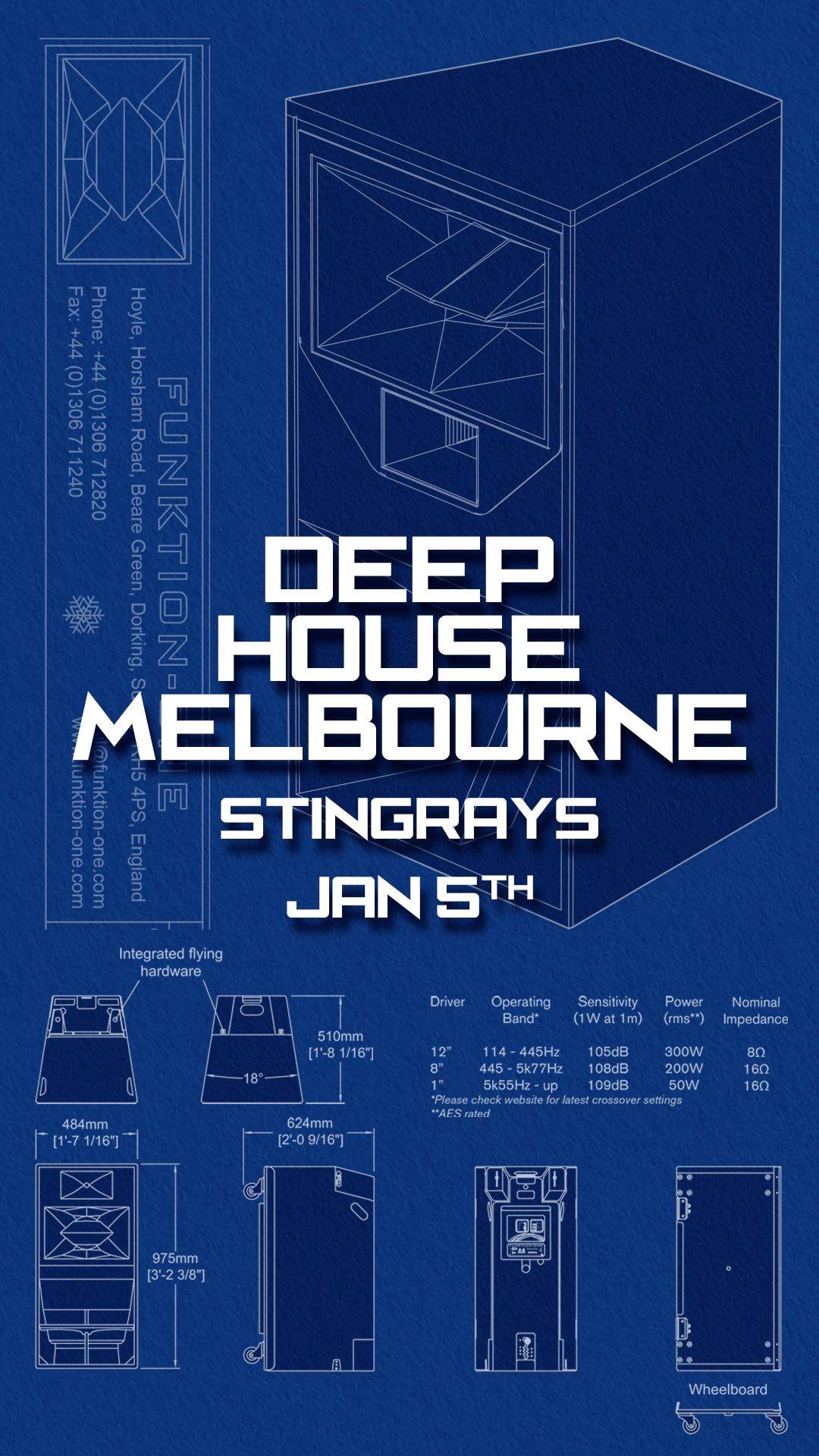 Deep House Melbourne at Stingrays, Melbourne