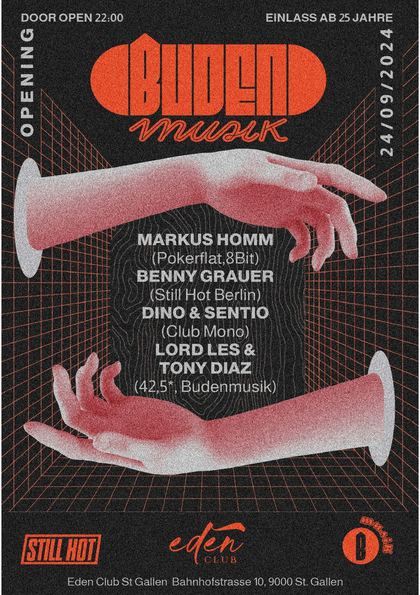 Buden Musik Opening at Eden Club, Switzerland
