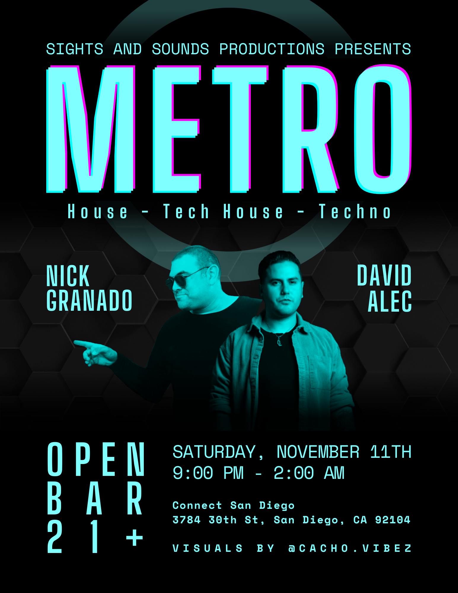 METRO with David Alec and Nick Granado at Connect SD North Park, San Diego