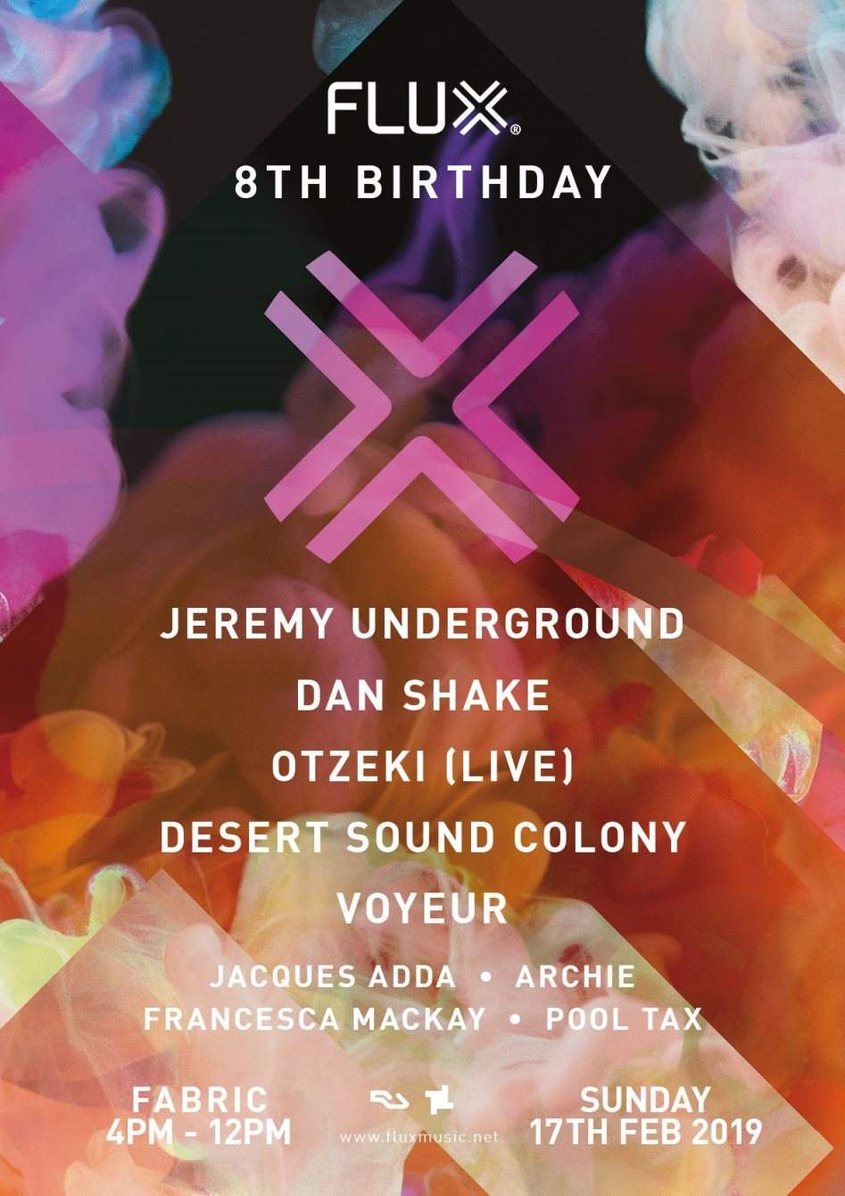 Sundays at fabric: Flux 8th Birthday Day Party en fabric, London