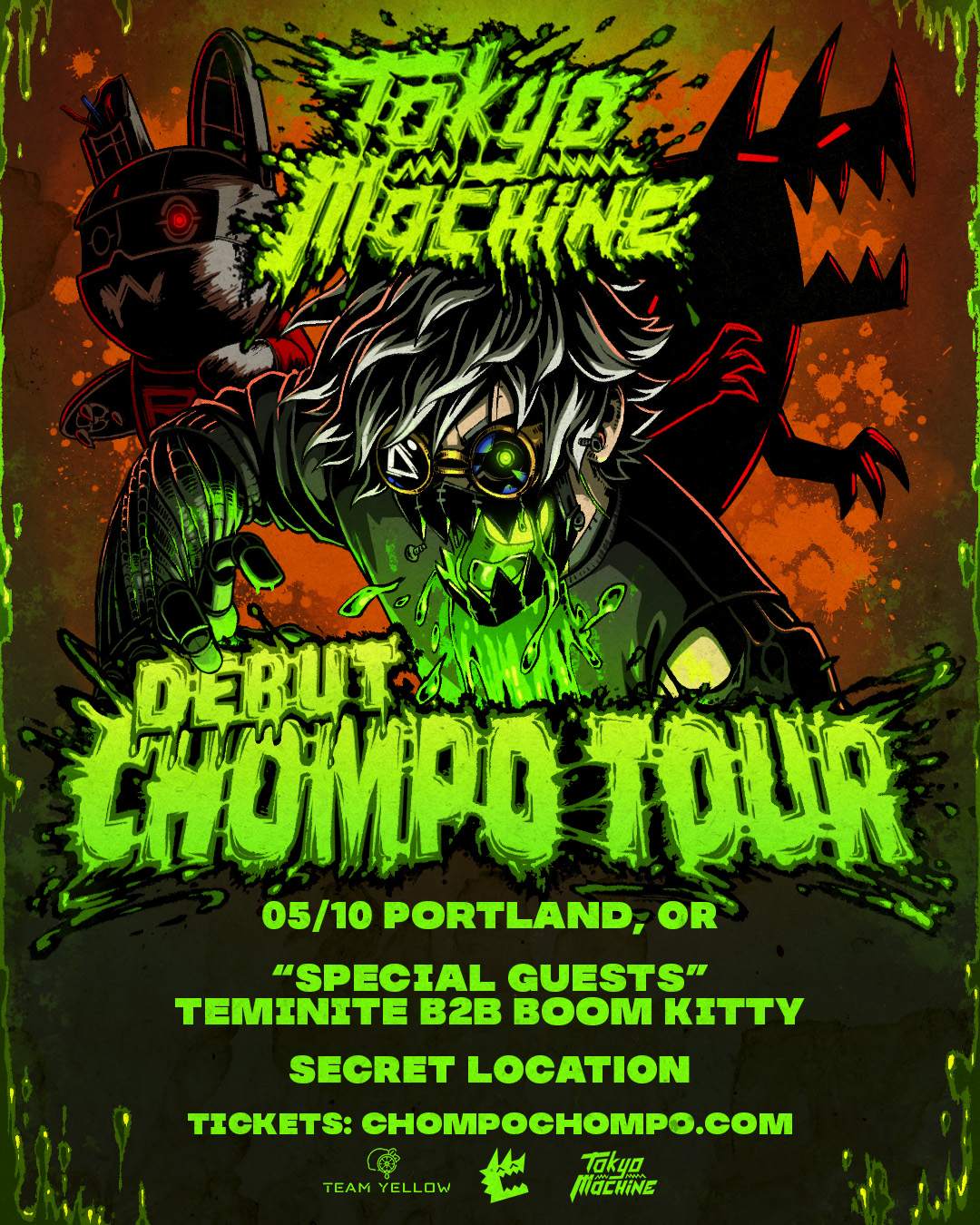 Team Yellow: Dubstep Portland - Tokyo Machine, Teminite, Boom Kitty ...