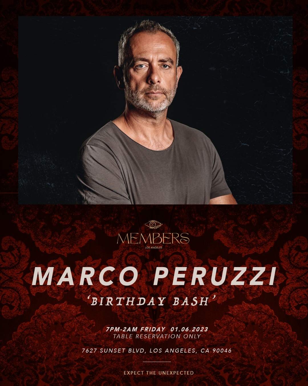 Marco Peruzzi Birthday Bash at Members, Los Angeles