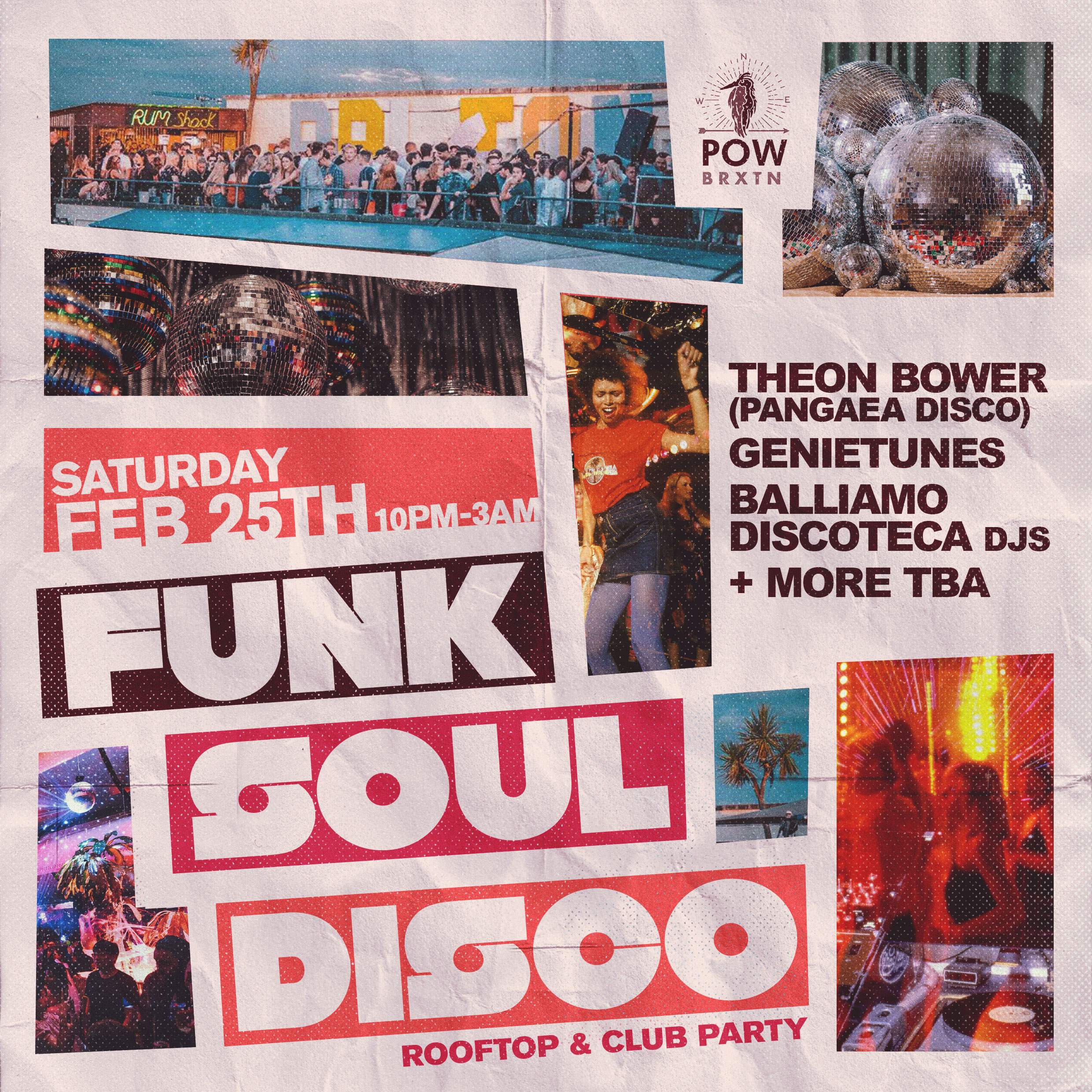 Funk, Soul & Disco - Brixton Rooftop & Club Party at The Prince of ...