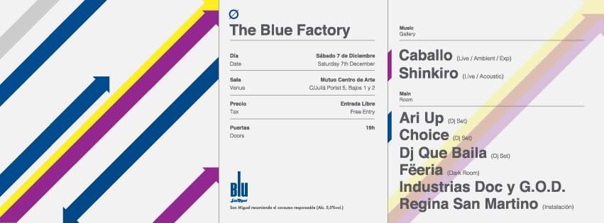 The Blue Factory > Choice + Caballo + Shinkiro em Mutuocentro, Barcelona