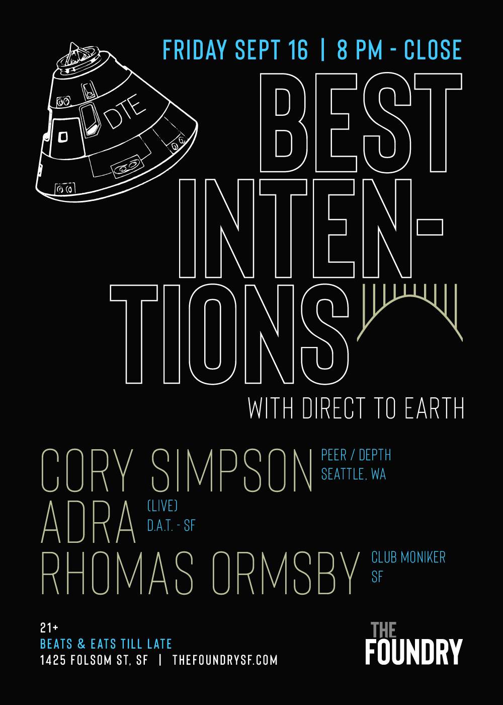 Best Intentions with DTE: Cory Simpson - ADRA (live) - Rhomas Orsby ...