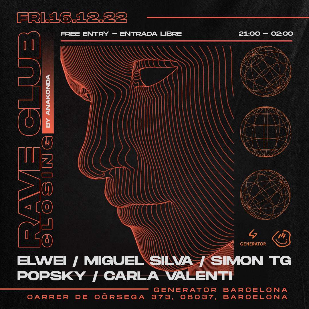 RAVE CLUB BY ANAKONDA at Generator Barcelona, Barcelona