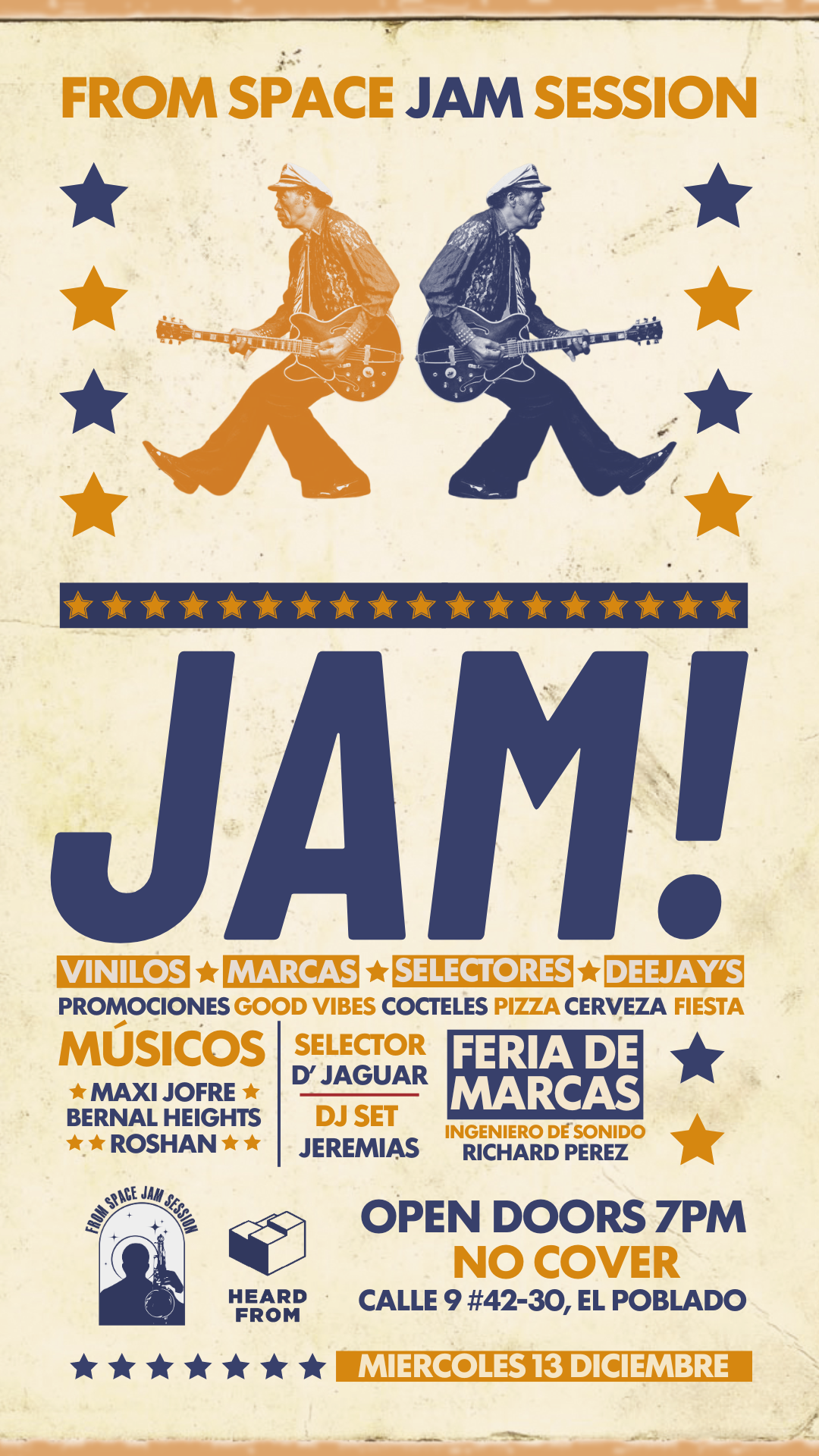 From Space Jam Session / LIVE MUSIC at Heard From, Medellin