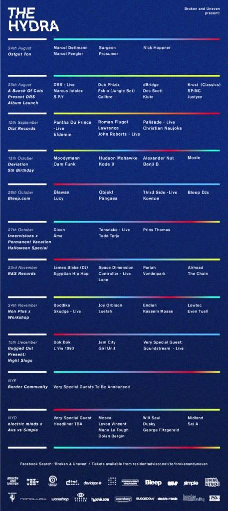 The Hydra: Non Plus x Workshop with Boddika, Skudge, Joy Orbison ...