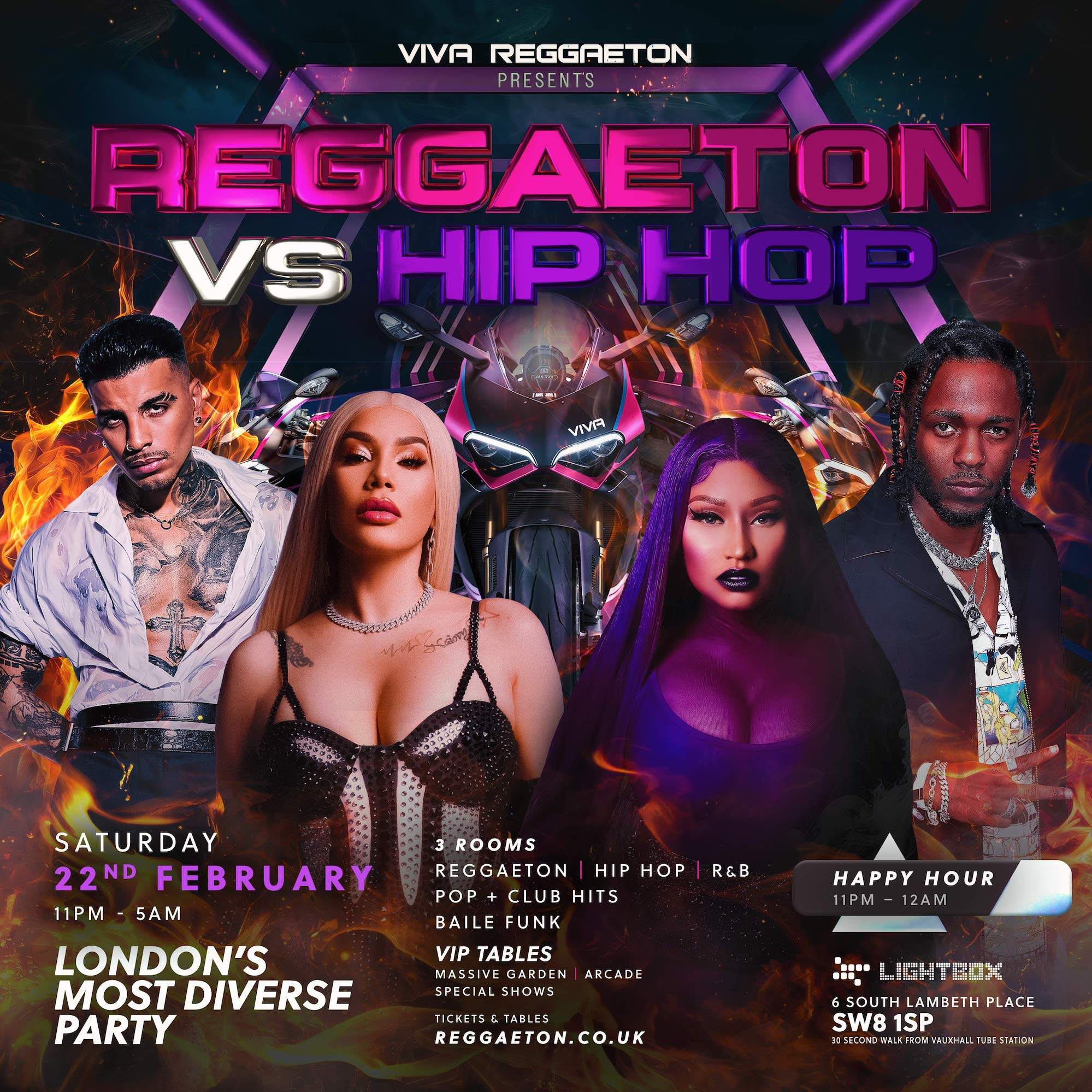 VIVA Reggaeton v.s. Hip Hop at Lightbox, London