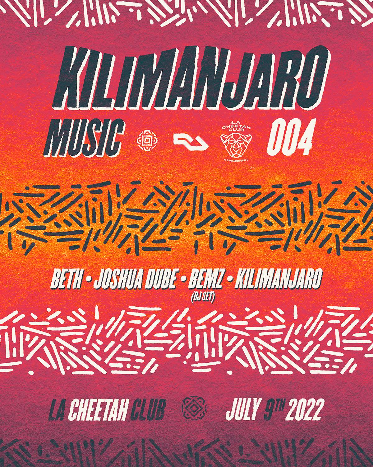 KILIMANJARO MUSIC with Bemz (DJ Set), Beth, Joshua Dube, KILIMANJARO at ...