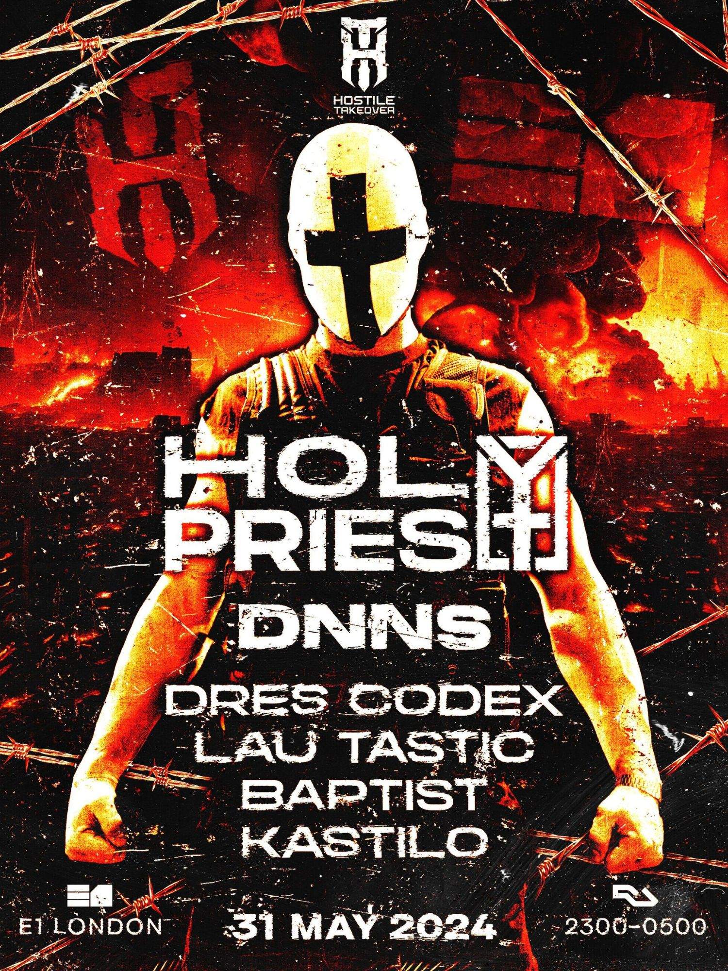 Holy Priest + DNNS London Debut - Hostile Takeover Phase 3 (Hard Techno ...