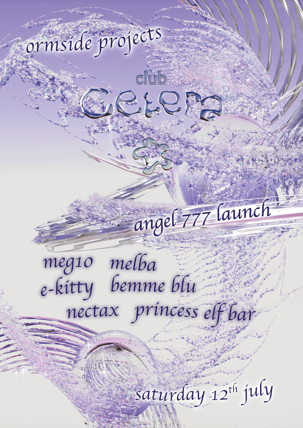 club cetera: angel 777 launch at Ormside Projects, London