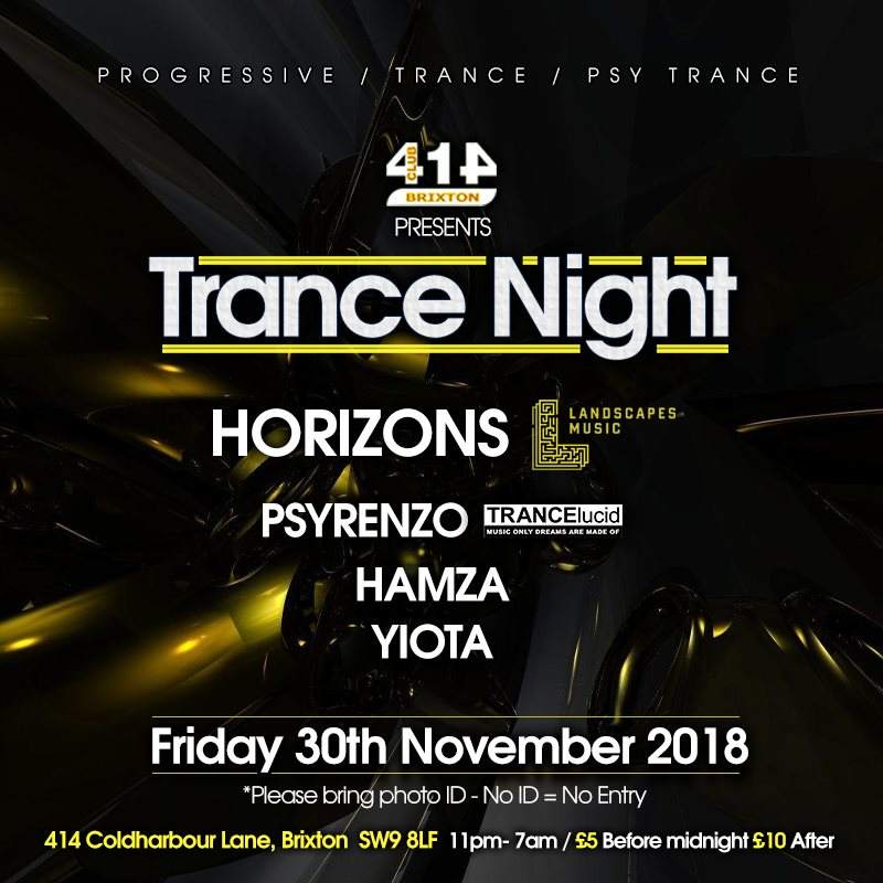 Club 414 presents Trance Night en Club 414, London