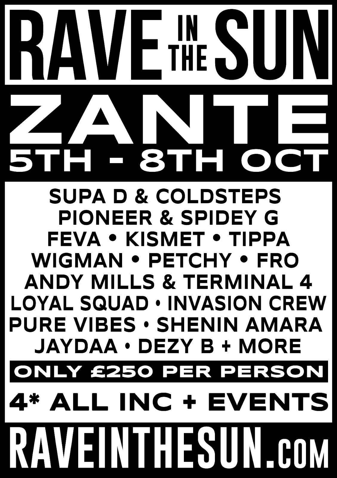 RAVE IN THE SUN Zante Greece at Zante Greece, Greece