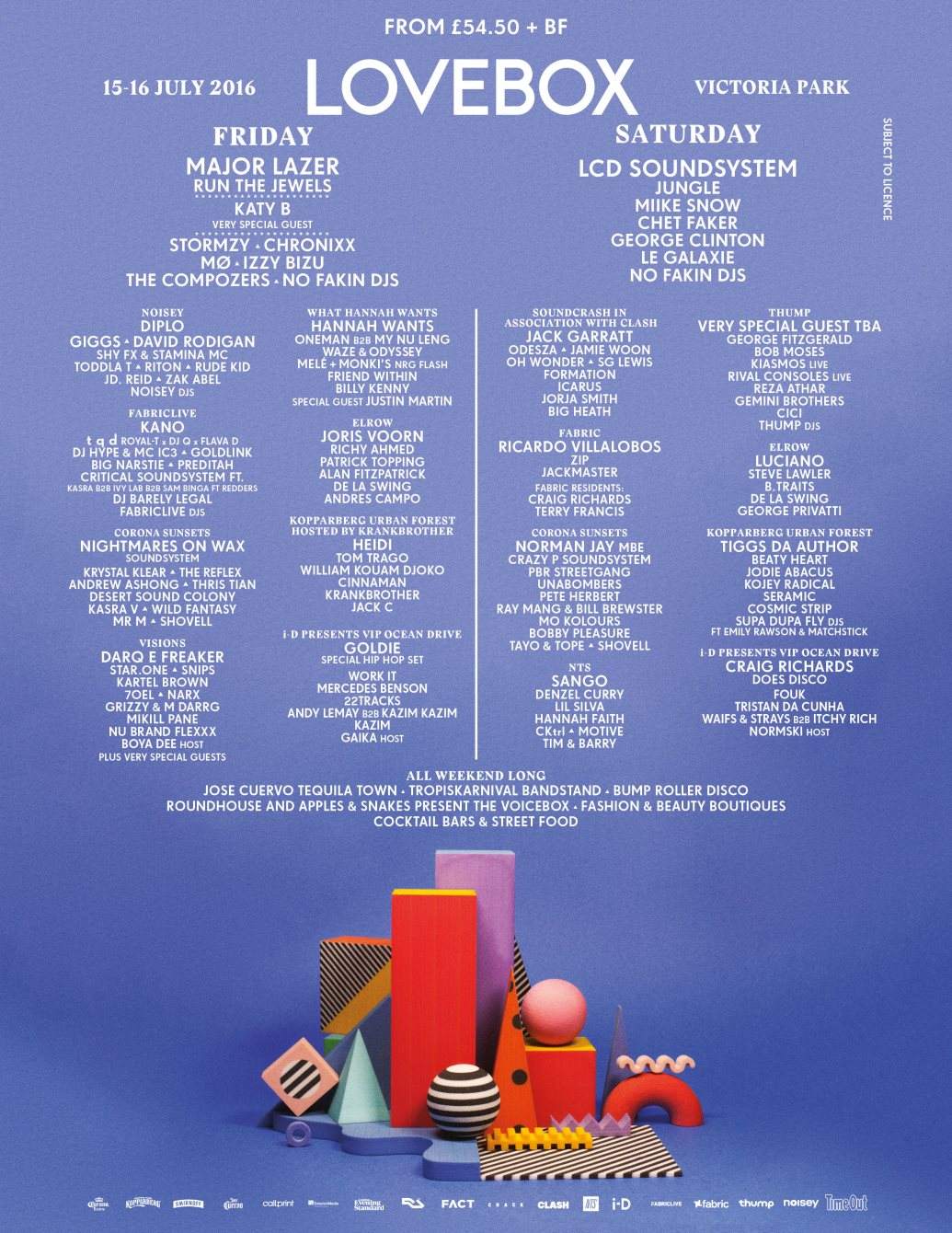 Lovebox 2016 at Victoria Park, London