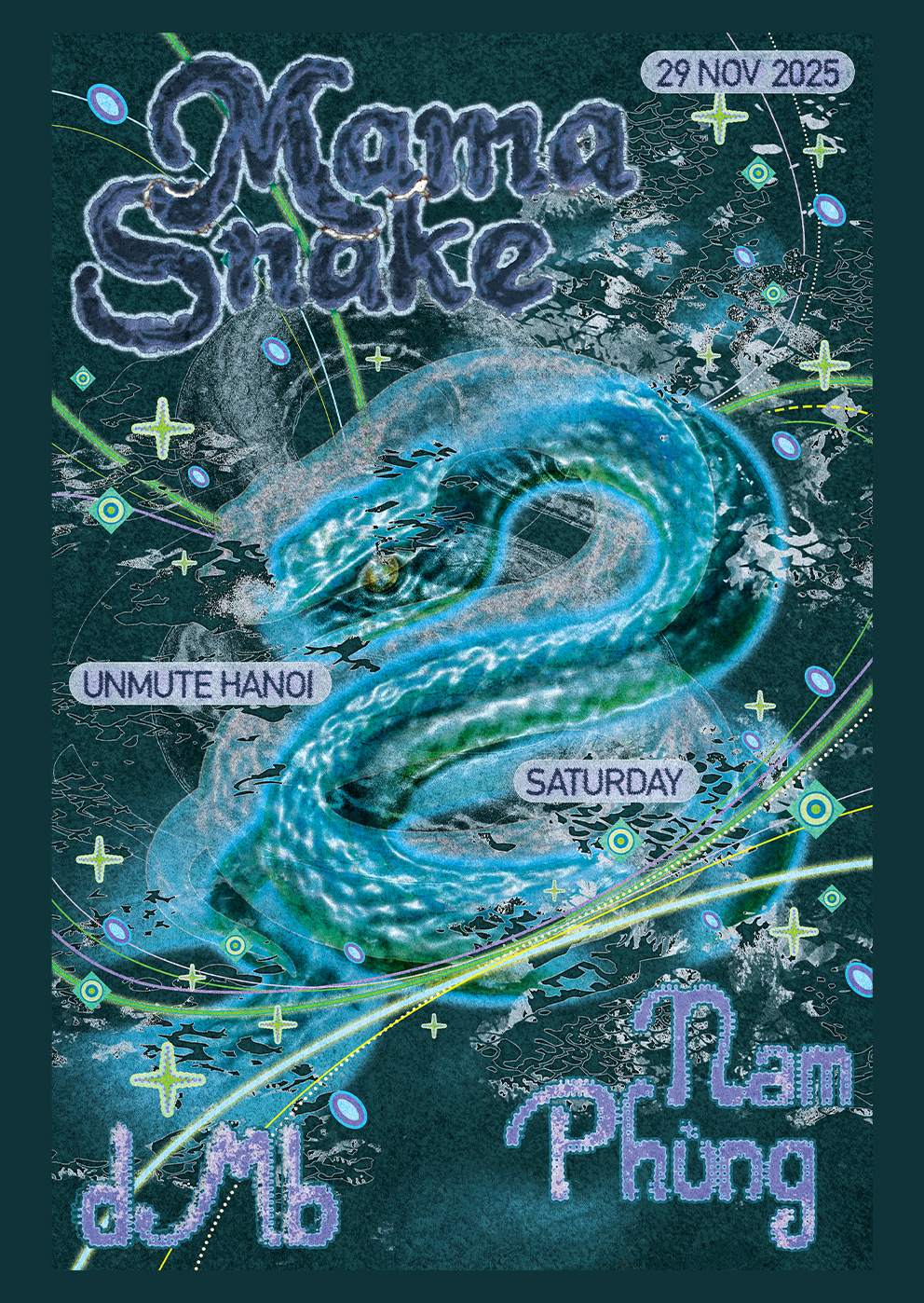 Unmute with Mama Snake (Amniote Editions, RAUM/ DK) at Unmute, Hanoi