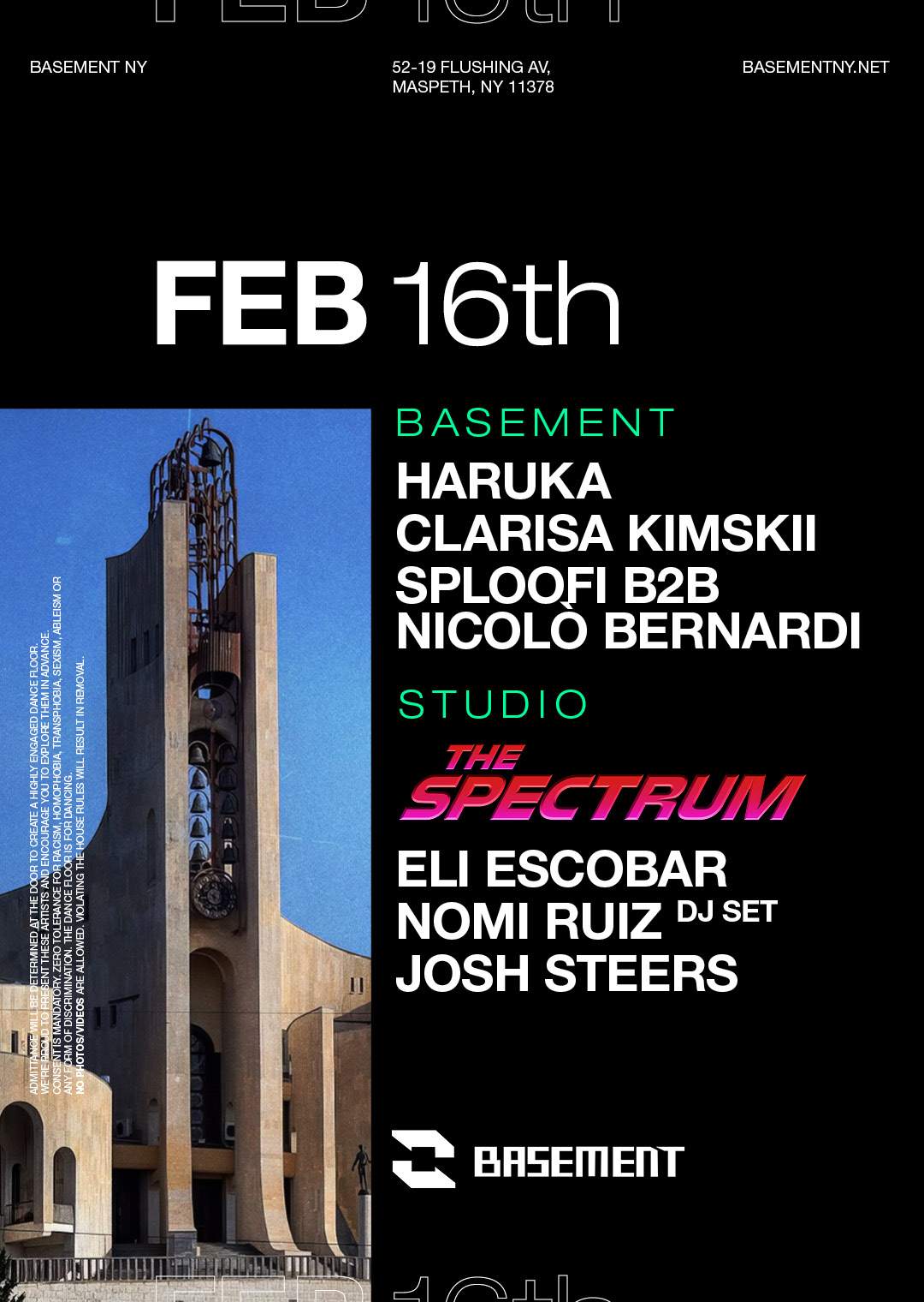 Haruka / Clarisa Kimskii / Sploofi B2B Nicolò Bernardi / Eli Escobar ...